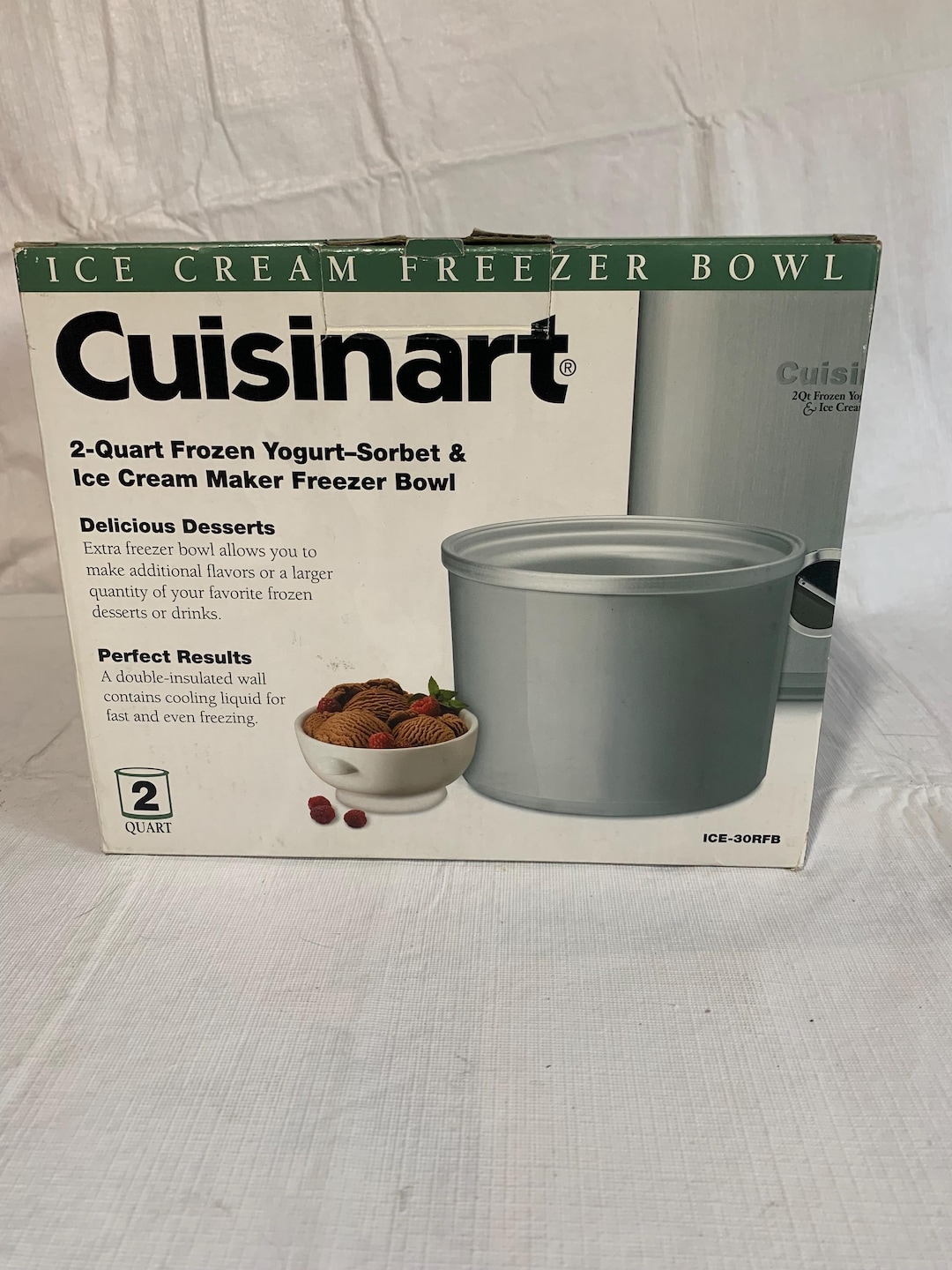 Cuisinart 2 Quart Ice Cream Freezer Bowl - New in Box - Etsy