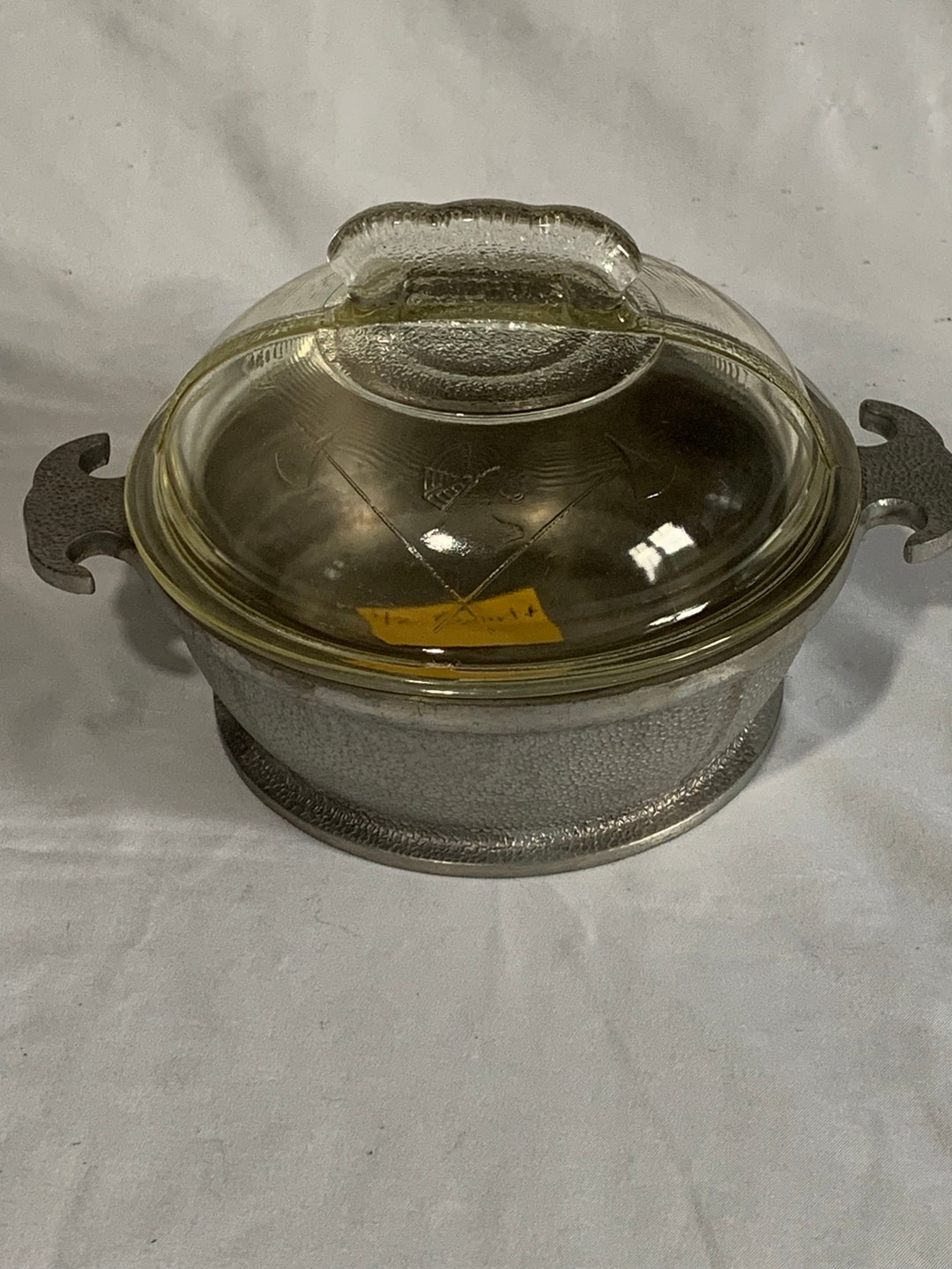 Guardian Service Ware Cast Aluminum 1/2 Quart Round Pot With Glass Lid ...