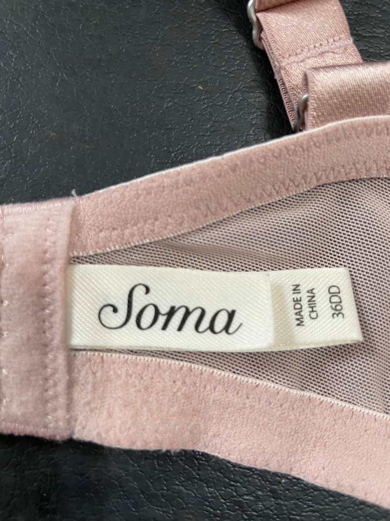 Soma Sensual Lace Unlined Sheer Pink Floral Underwire Bra - Etsy