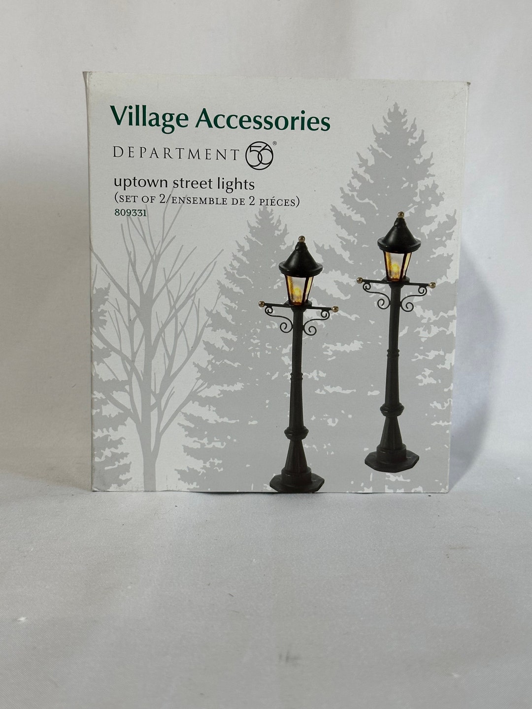 Department 56 Uptown Street Lights (set of 2) With Battery - Etsy