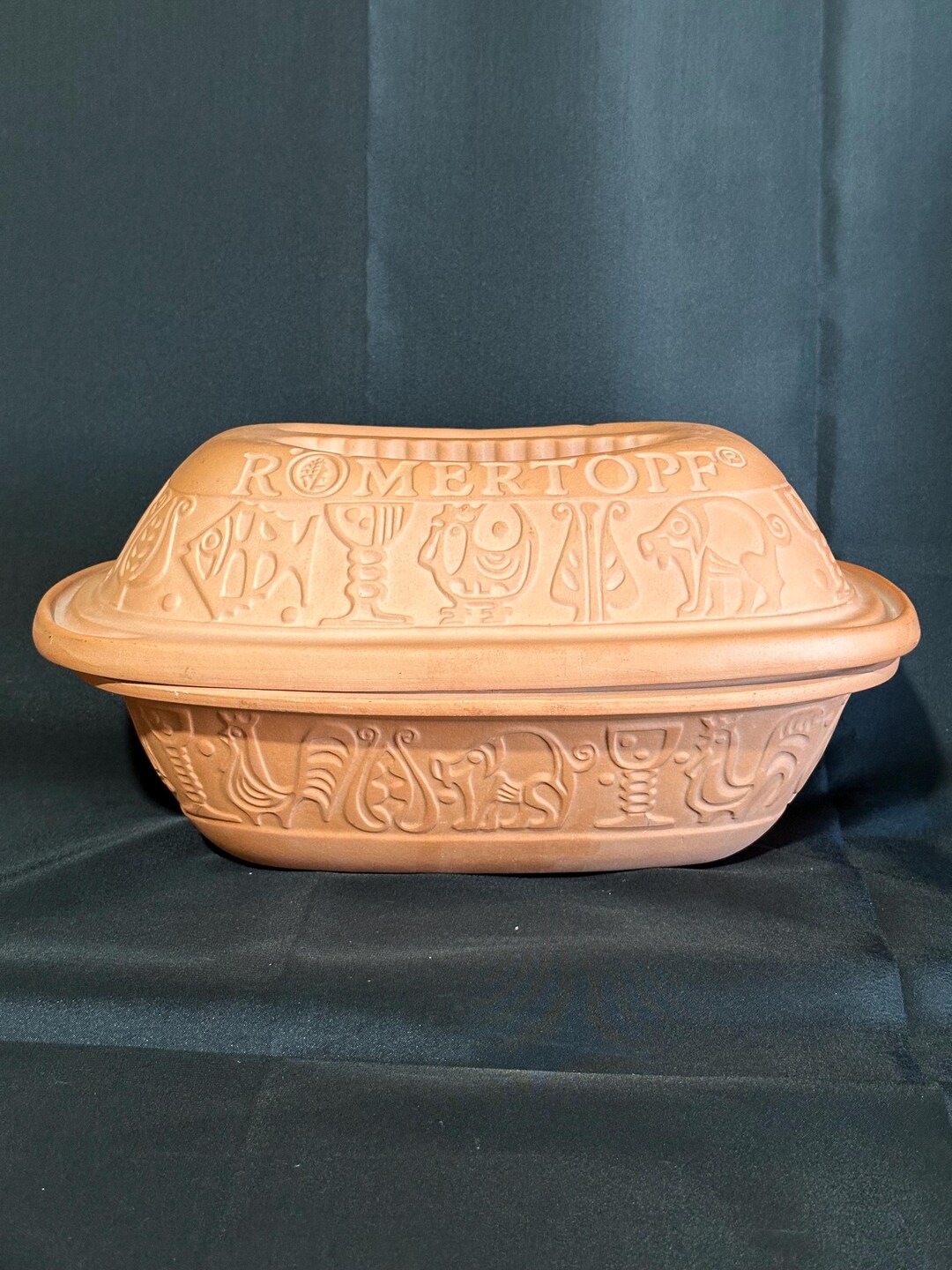 Vintage 3 Quart Unglazed Romertopf 111 Terracotta Clay Baker Roaster by ...