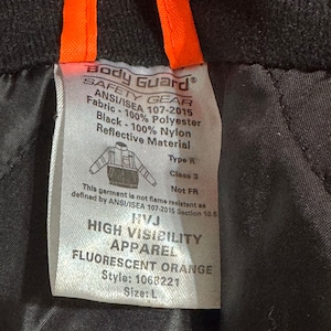 Body Guard Safety Gear Fluorescent Orange Coat Men’s Size L - Etsy