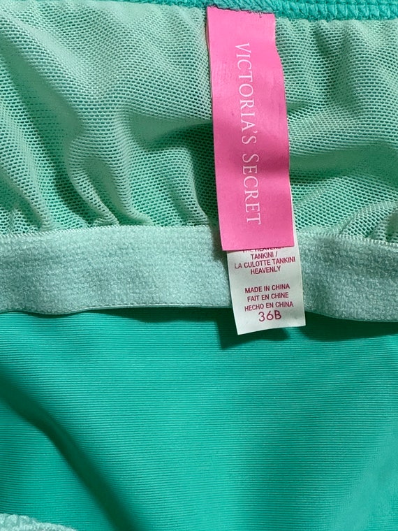 Victorias Secret Heavenly Tankini Top Swimsuit Green… Gem