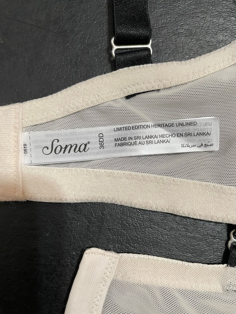 Soma Limited Edition Heritage Unlined Sheer Black & White Floral ...