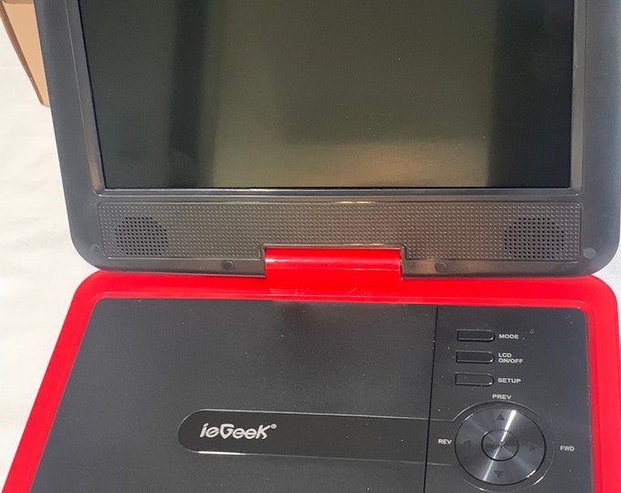 Iegeek Portable Rechargeable DVD Video Player W/ Swivel Screen and ...