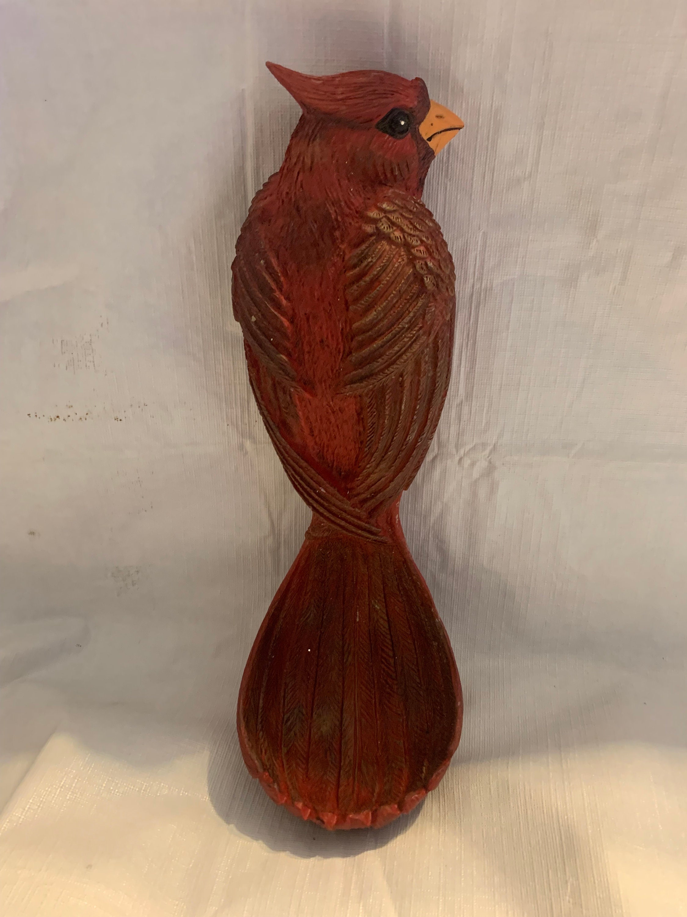 Male Cardinal Resin Bird Feeder - Etsy