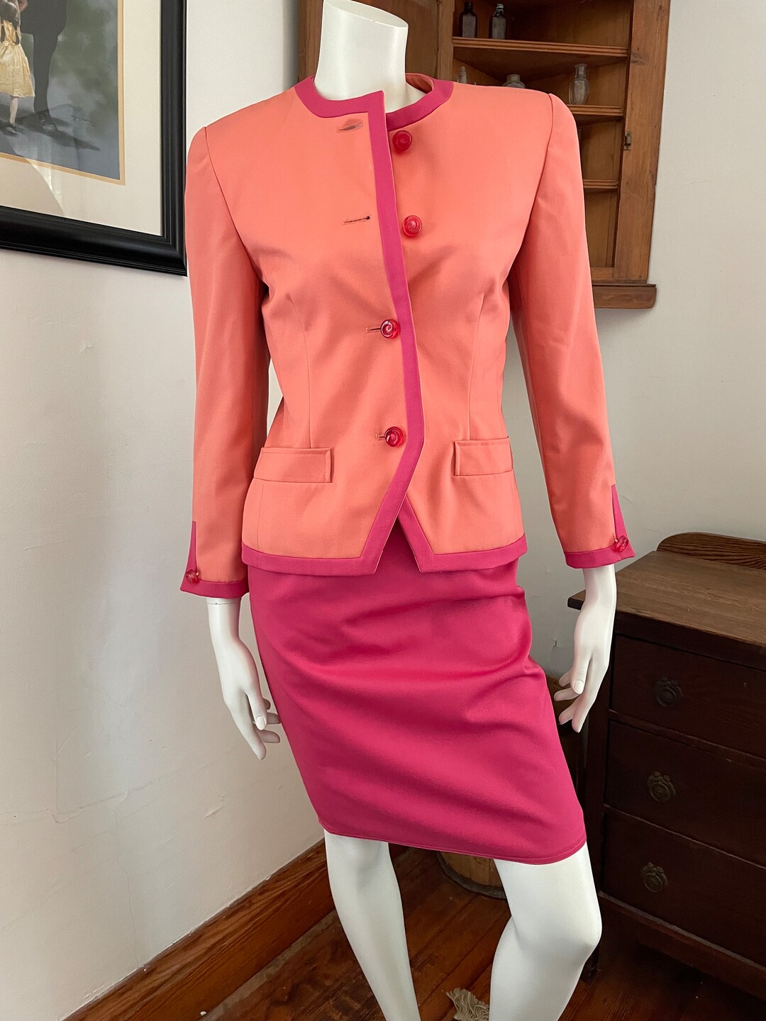 Vintage Designer Harve Benard Women’s Wool Suit - Size 2 - Etsy