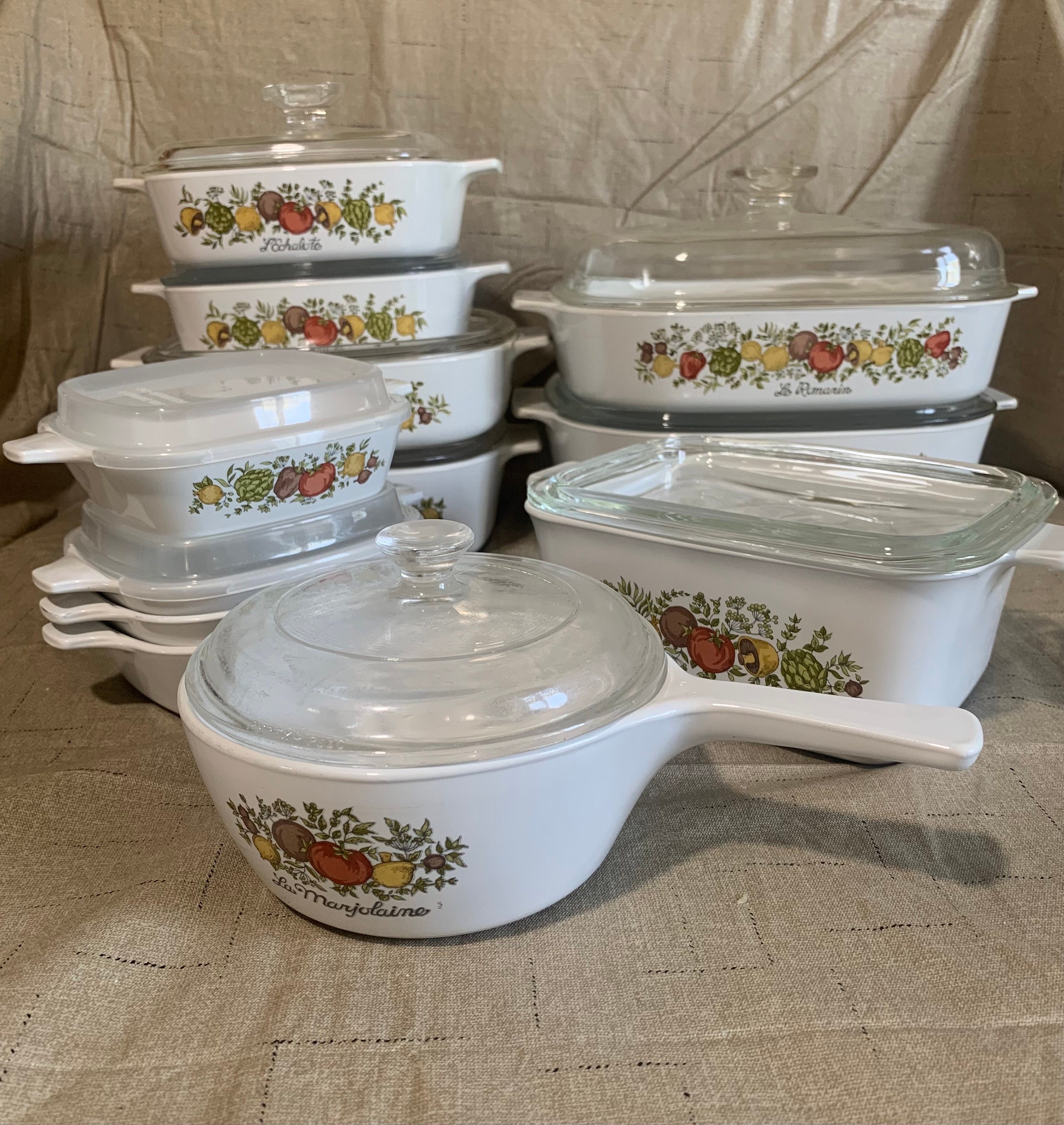 Vintage 1970s Corningware Spice of Life Casserole Dishes Various Sizes - Etsy