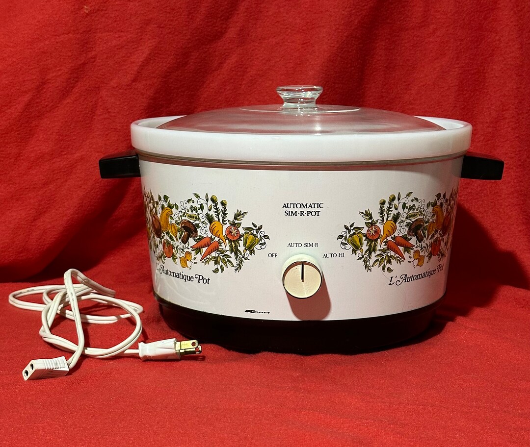 Very RARE Vintage 1970s Spice of Life L'automatique 5 Qt Sim-r-pot W ...