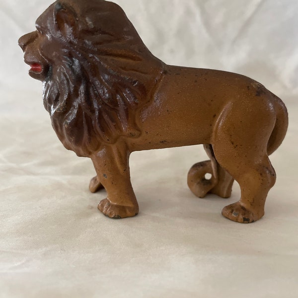 Cast Iron Lion Bank - Etsy