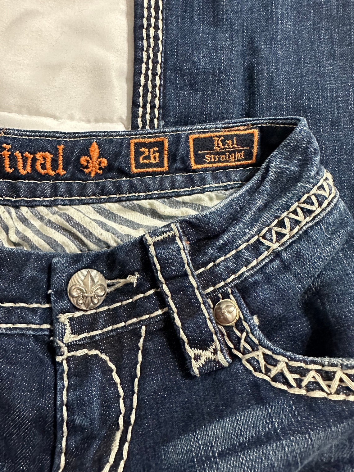Rock Revival Kai Straight Leg Jean Women's 28 - Etsy