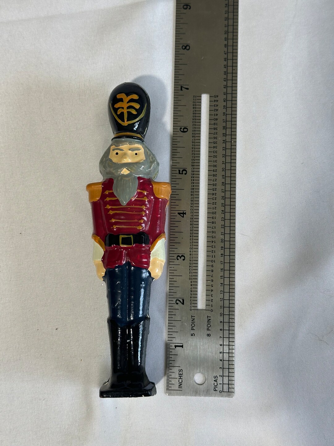 Vintage Hand Held Painted Cast Iron Nut Cracker Toy Soldier - Etsy
