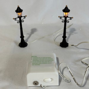 Department 56 Uptown Street Lights (set of 2) With Battery - Etsy