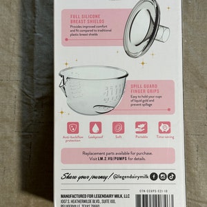 Legendary Milk Silicone Collection Cups Wearable Hands Free on Go 24 28 ...