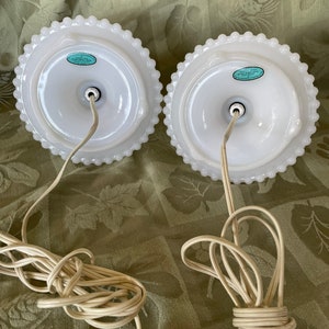 Underwriters Laboratories Portable Table Lamps Milk Glass Floral ...