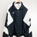 90s Puma Track Jacket XL | Black and White Windbreaker Zip up Vintage ...