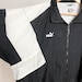 90s Puma Track Jacket XL Black and White Windbreaker Zip up - Etsy