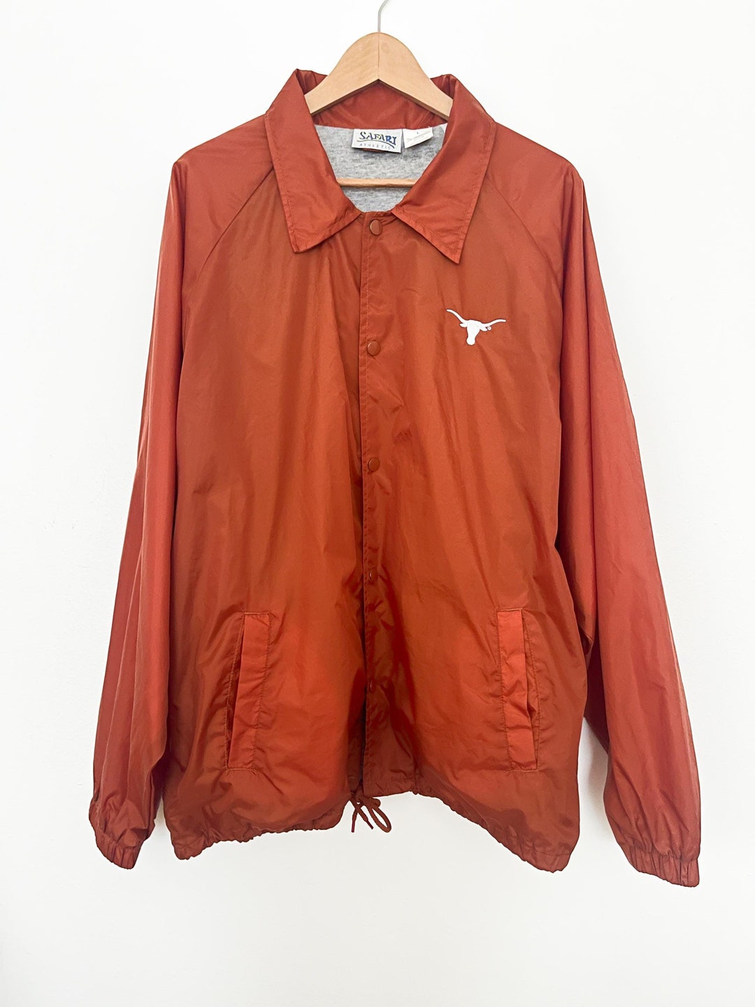 90s Texas Longhorns Vintage Windbreaker Jacket Burnt Orange| Authentic ...