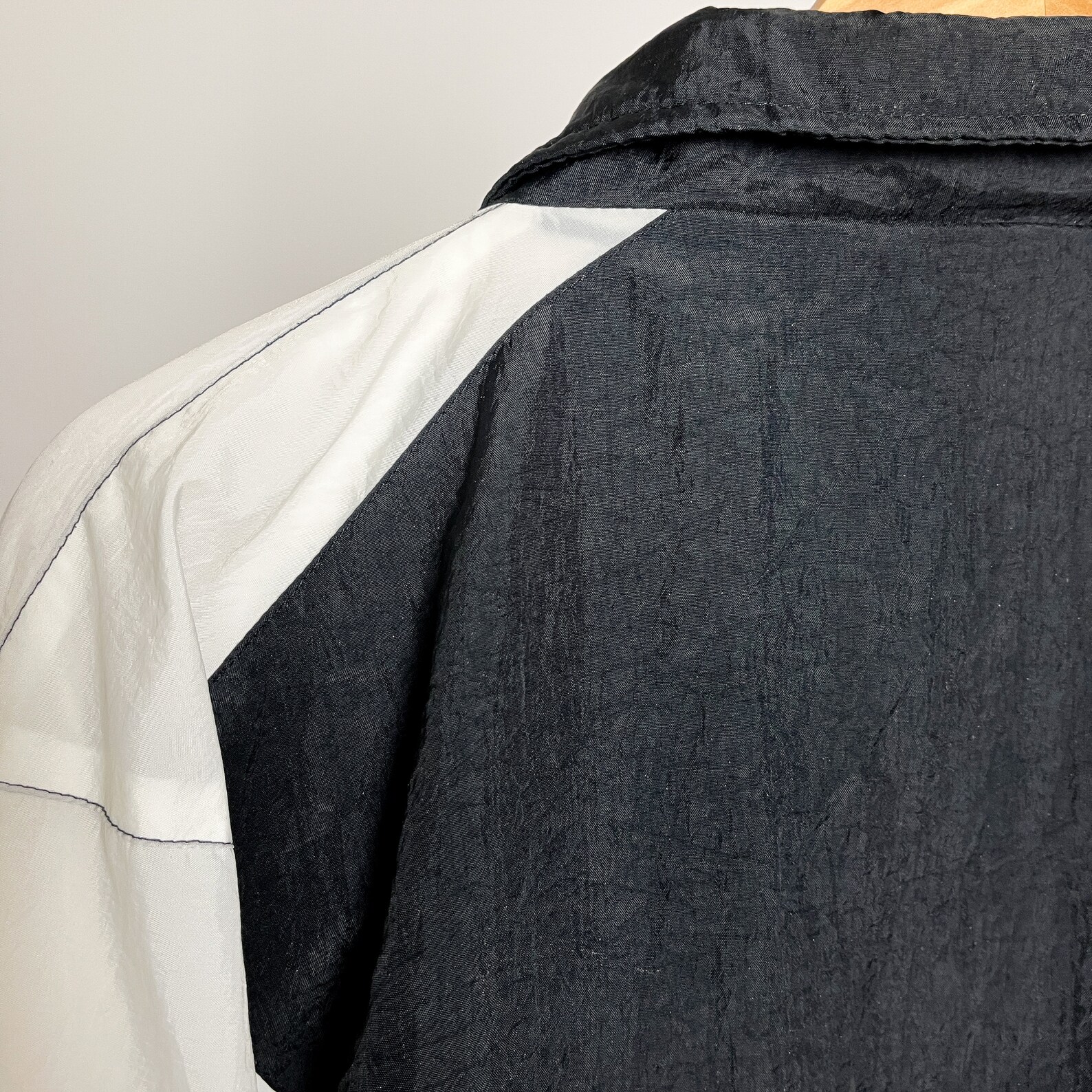 90s Puma Track Jacket XL | Black and White Windbreaker Zip up Vintage ...