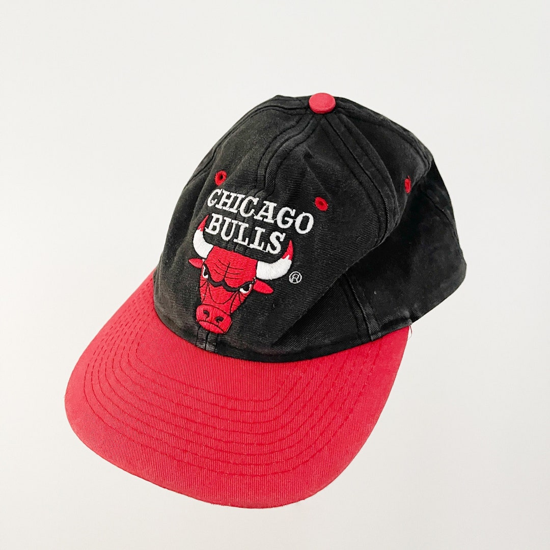 90s Rare Chicago Bulls Snapback Hat | 1990s Official NBA Baseball Cap ...