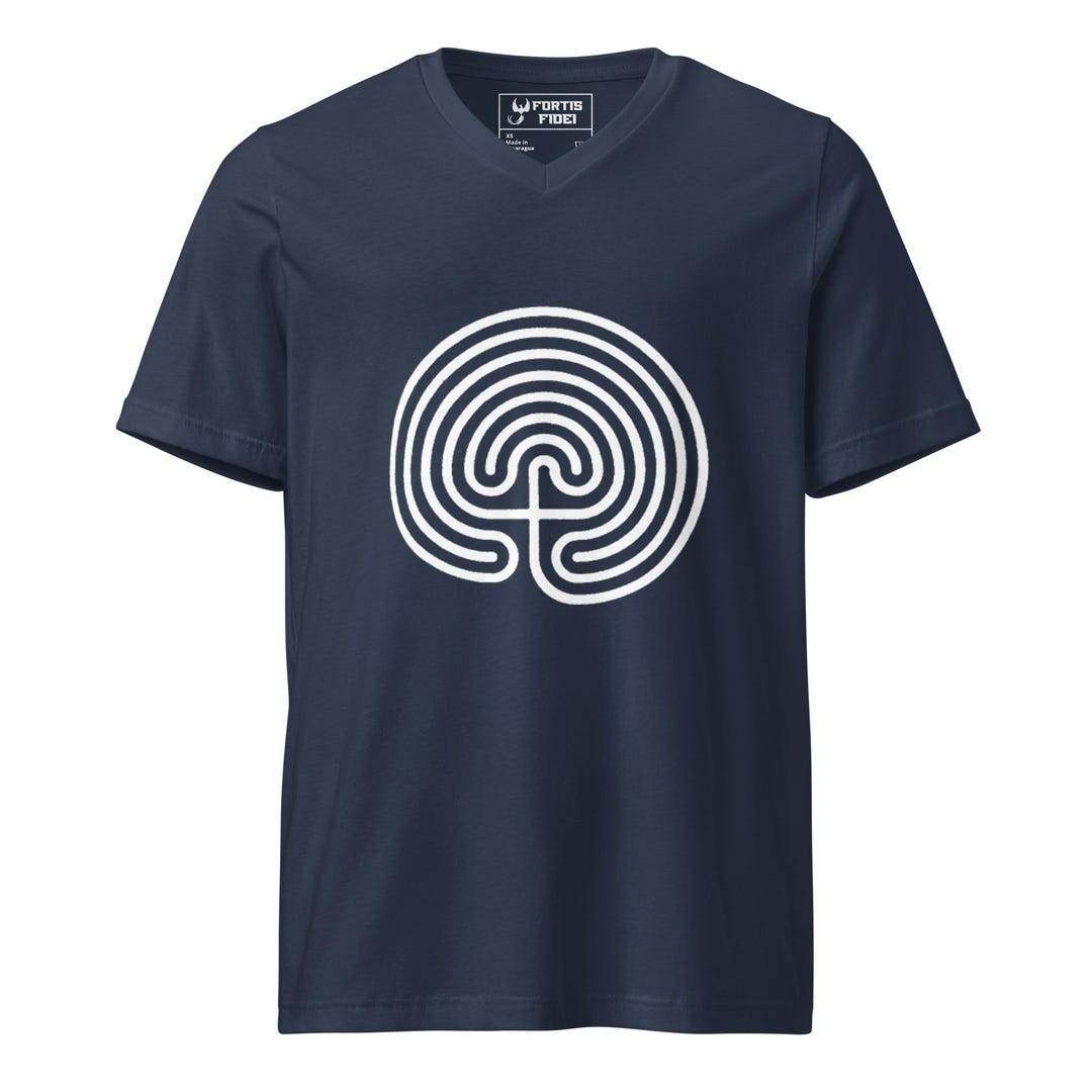 Labyrinth Classical Labyrinth Unisex Short Sleeve V-neck T-shirt - Etsy