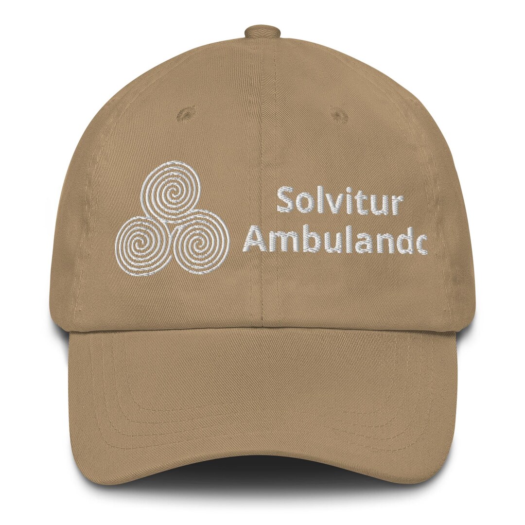Labyrinth Triple Spiral Labyrinth Solvitur Ambulando Dad Hat - Etsy