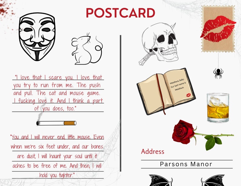 Haunting & Hunting Adeline Zade Digital Postcard - Etsy