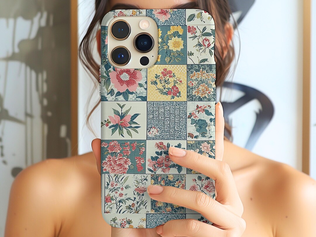 Patchwork Eastern Garden Mosaic Phone Case, Mosaic Protective Phone ...