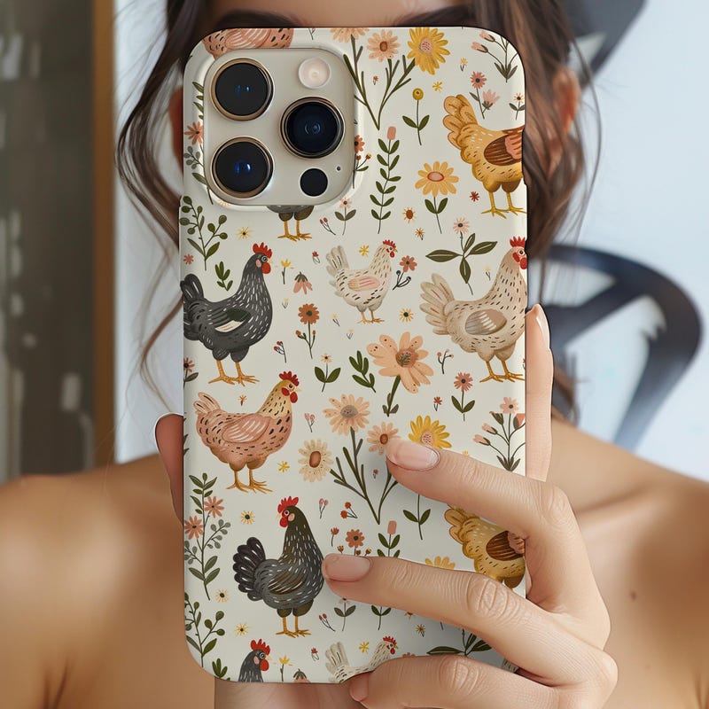 Chicken Phone Case - Etsy