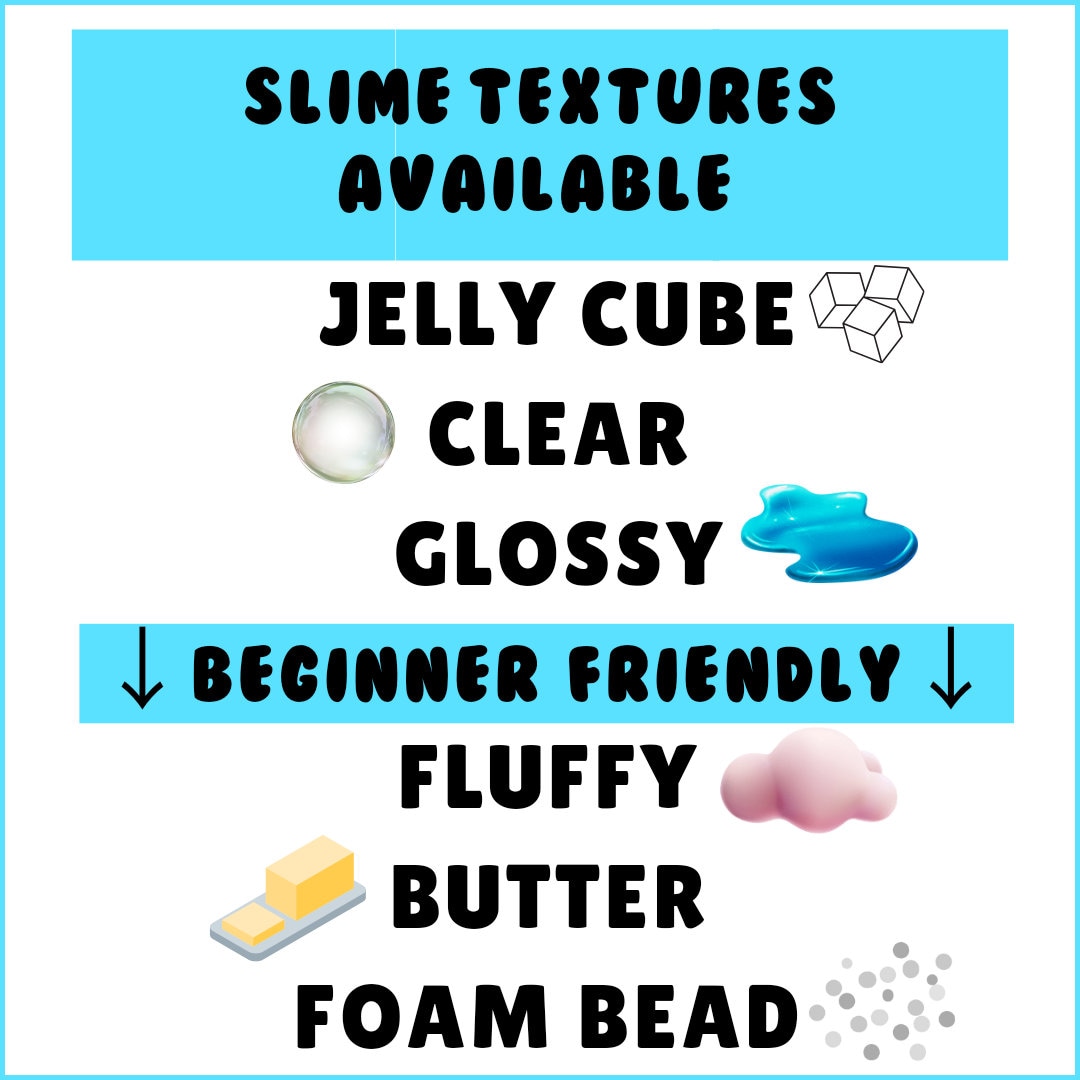 Create a Slime Your Choice of : Texture, Color, Sticker, Scent and Add ...