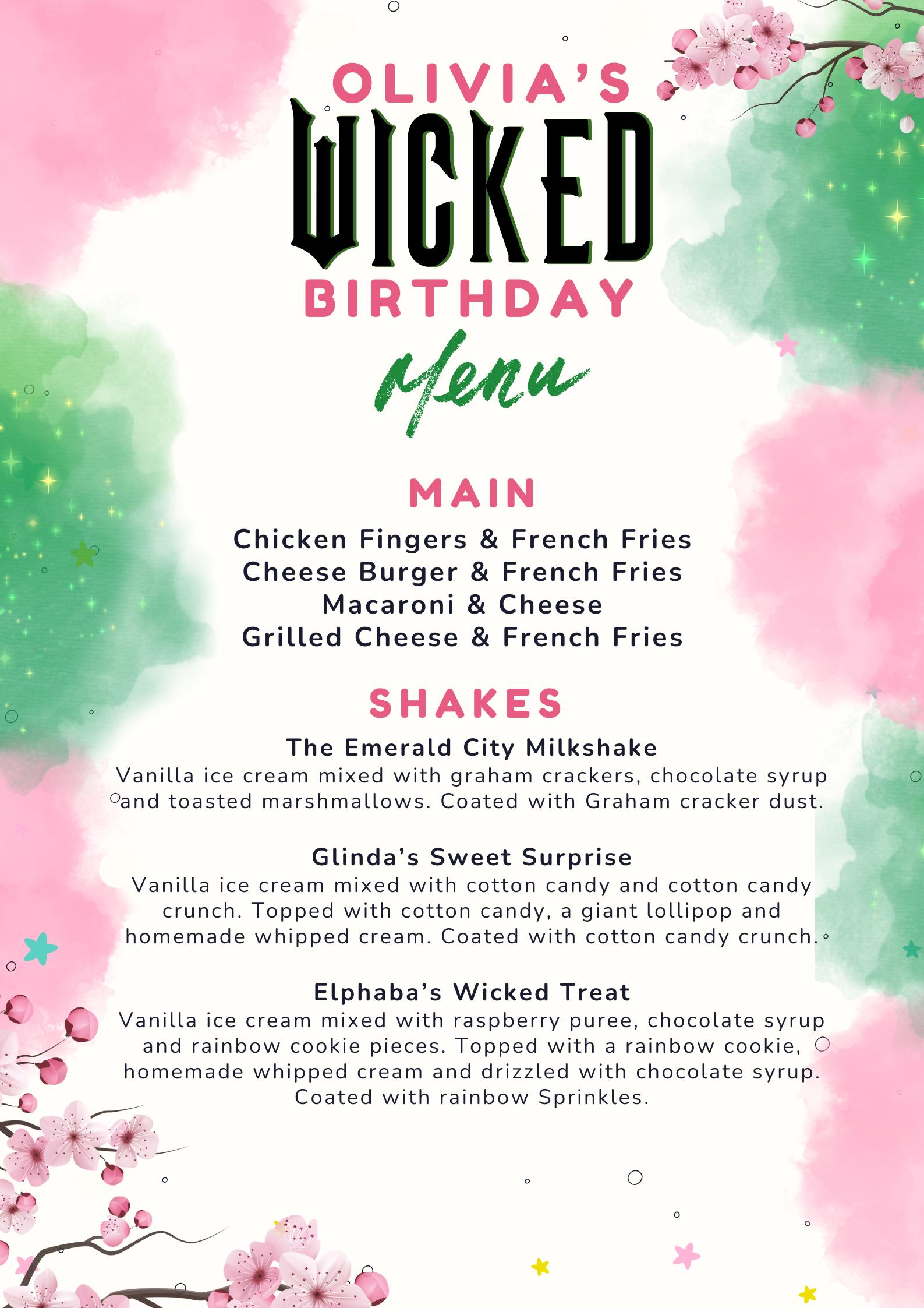 Wicked Party Invitation Set: Editable Menu & Favor Tags - Etsy