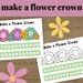 Flower Crown Printable Craft, Spring Craft for Kids, Summer Craft for ...