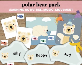 Polar Bear Activity | Preschool Curriculum | Preschool Activities - Etsy
