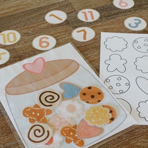 Cookie Counting Activity, Counting Printable, Counting Activities for ...