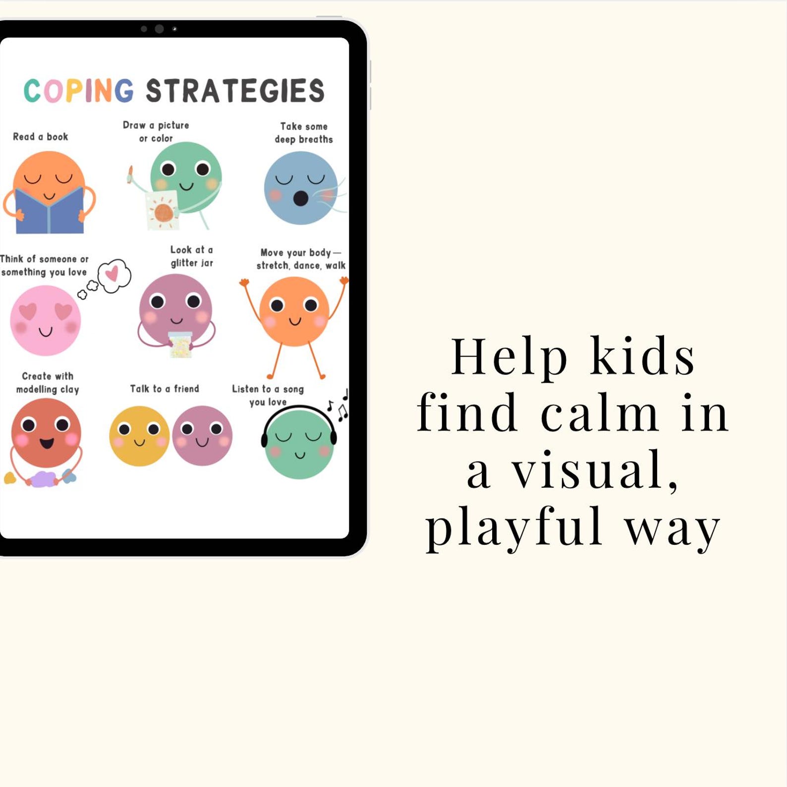 Coping Strategies Poster, Social Emotional Learning Printable for Kids ...