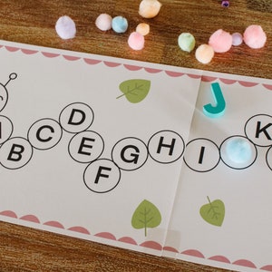 Caterpillar Letter and Pattern Activities, Bug and Insect Preschool ...