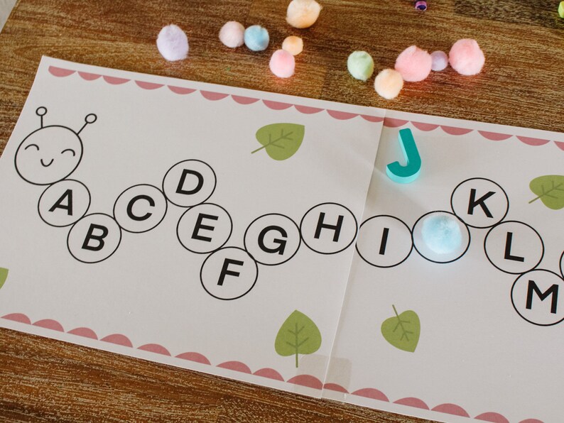 Caterpillar Letter and Pattern Activities, Bug and Insect Preschool ...