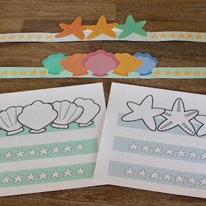 Under the Sea Printable Crowns, Seashell and Starfish Crown, Summer ...