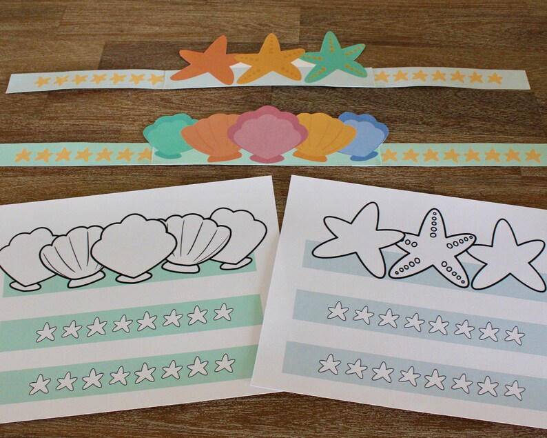 Under the Sea Printable Crowns, Seashell and Starfish Crown, Summer ...