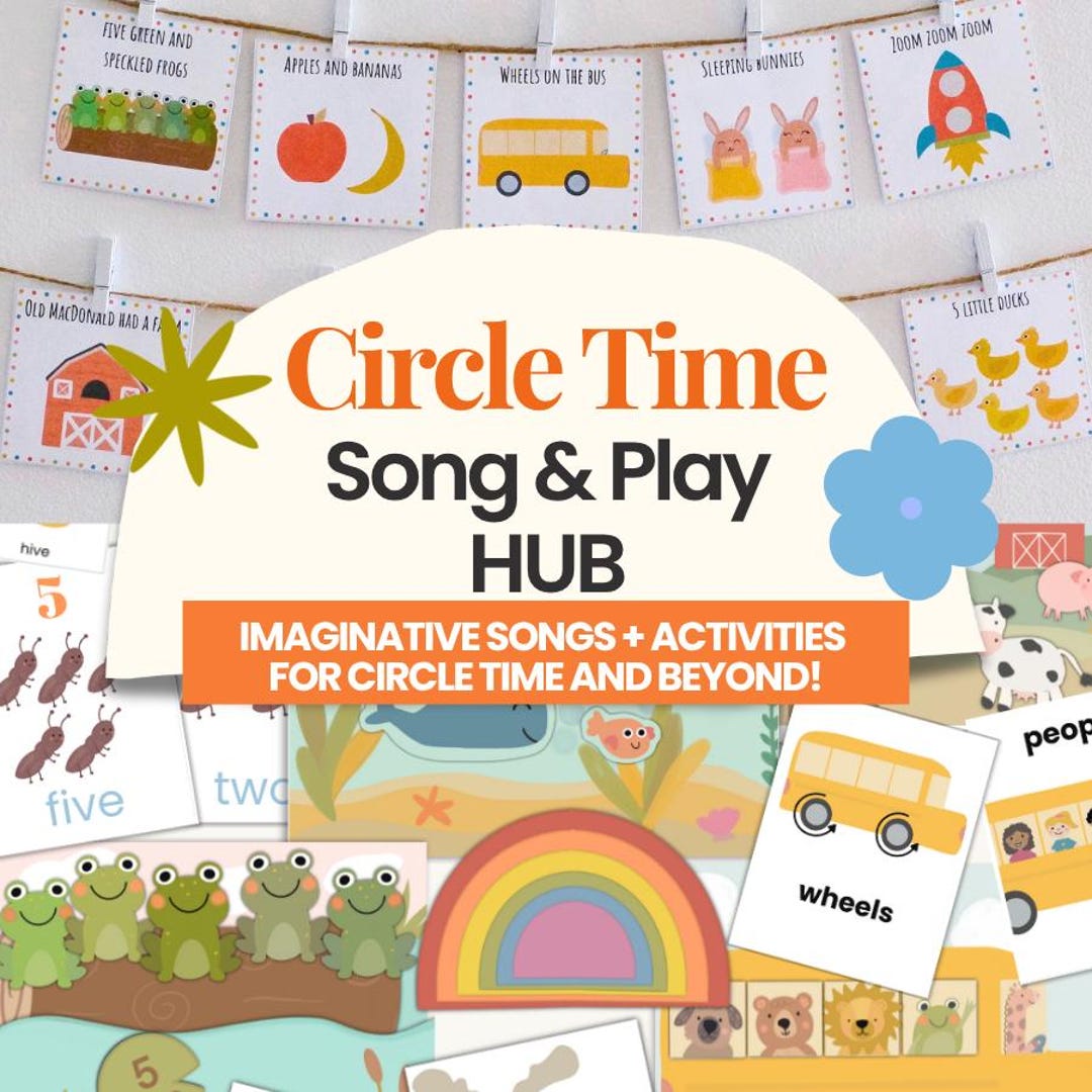 Circle Time Song and Play Hub, Preschool Arts Curriculum Printables ...