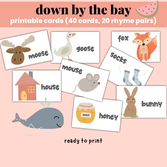Down By The Bay Picture Cards