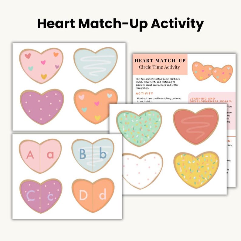 Heart Circle Time Pack, Valentines Day Activities for Preschool and ...