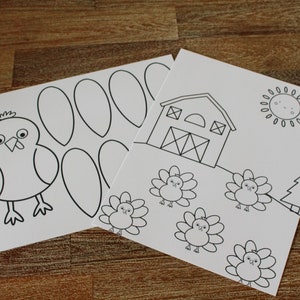 Turkey Activity Pack, Thanksgiving Preschool Printables, Preschool Math ...