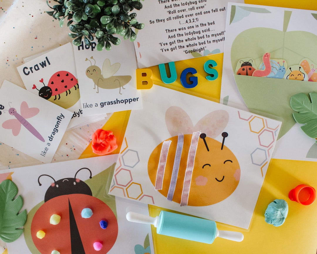 Bug Activity Pack, Summer Preschool Printables, Insect Activities ...