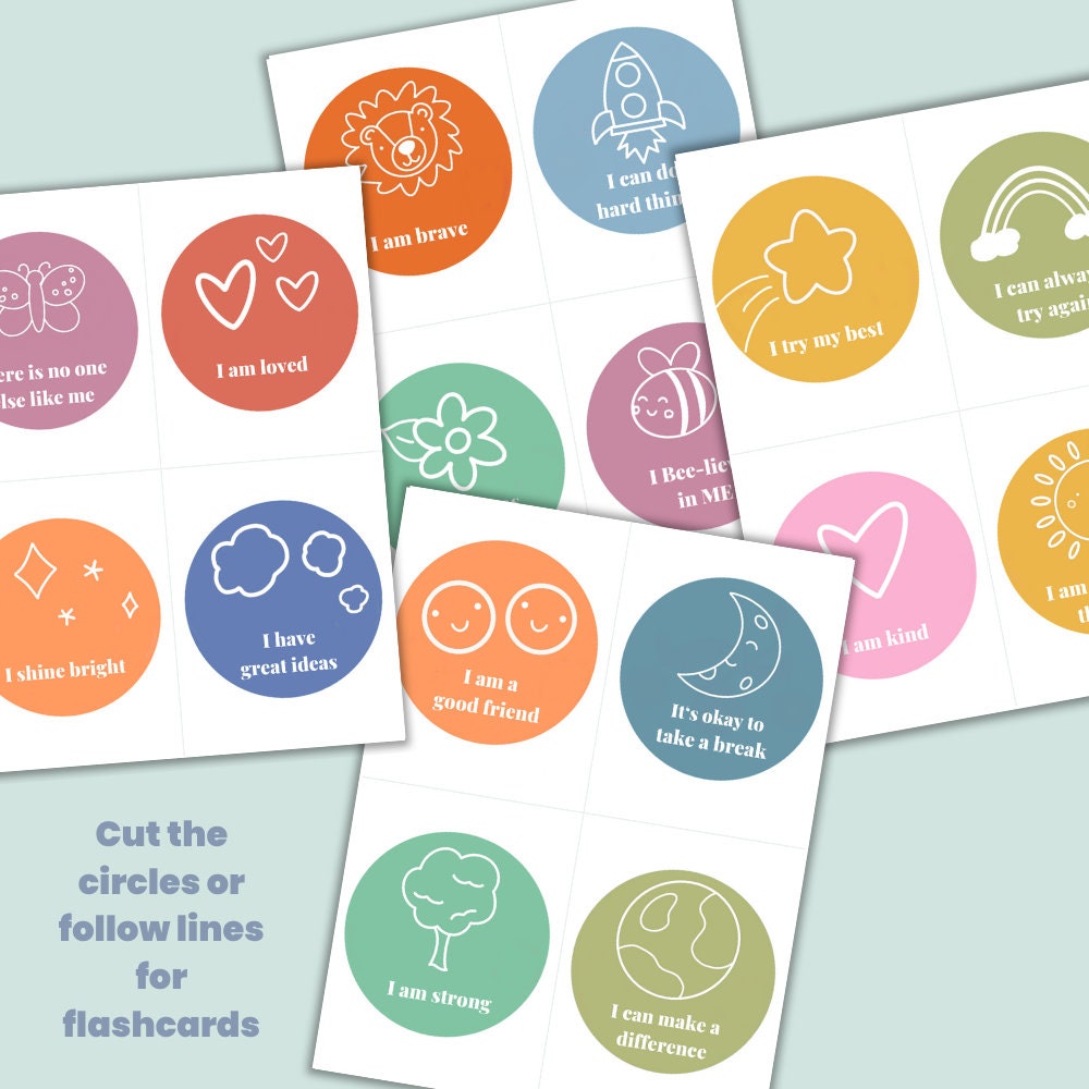 Affirmation Cards for Kids, Affirmation Station, Kindergarten ...