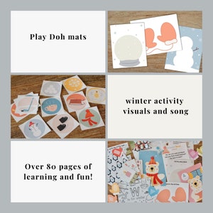 Printable Winter Activities Bundle, Winter Preschool Curriculum, Early ...