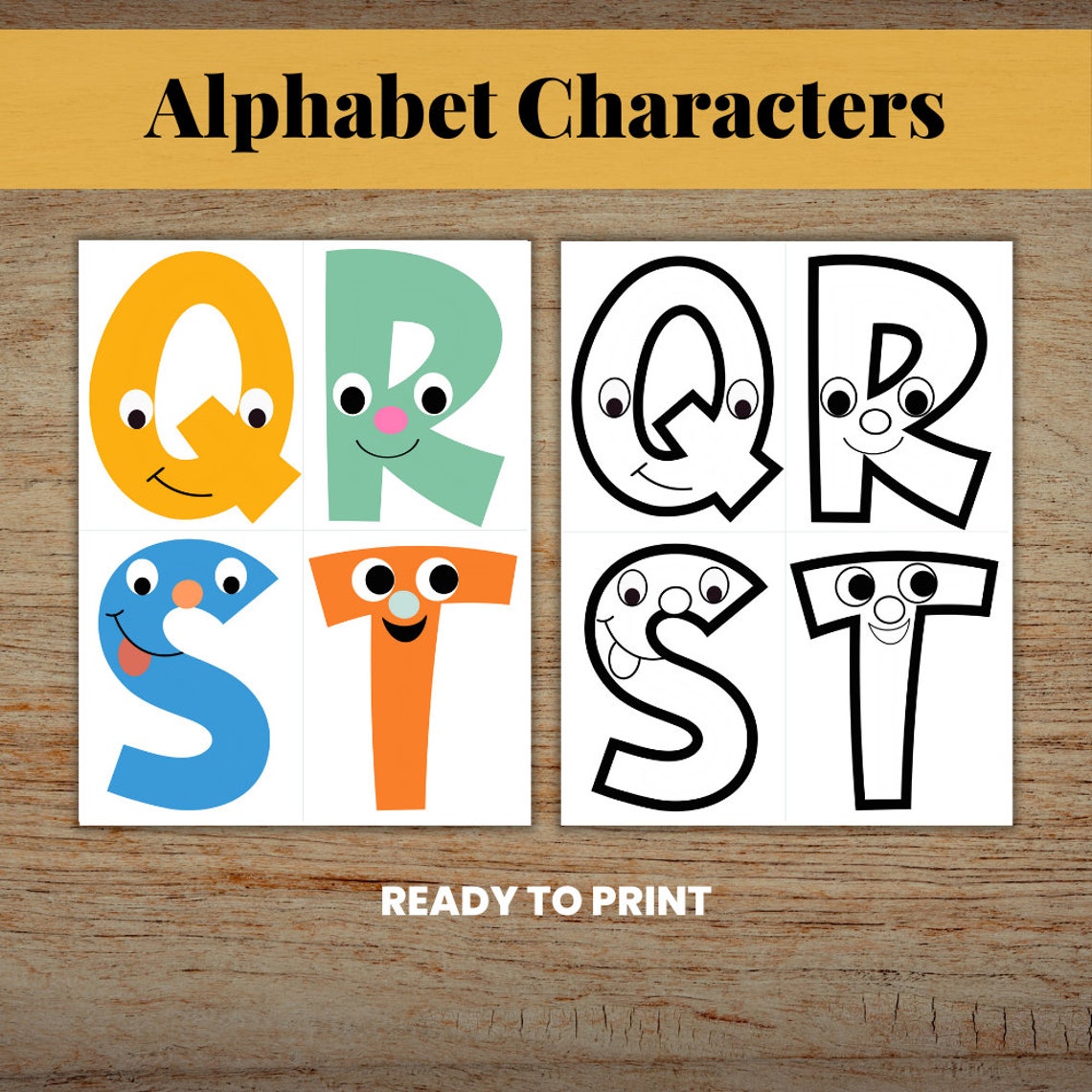Alphabet Uppercase Letter Flashcards, Alphabet Colouring, Preschool ...