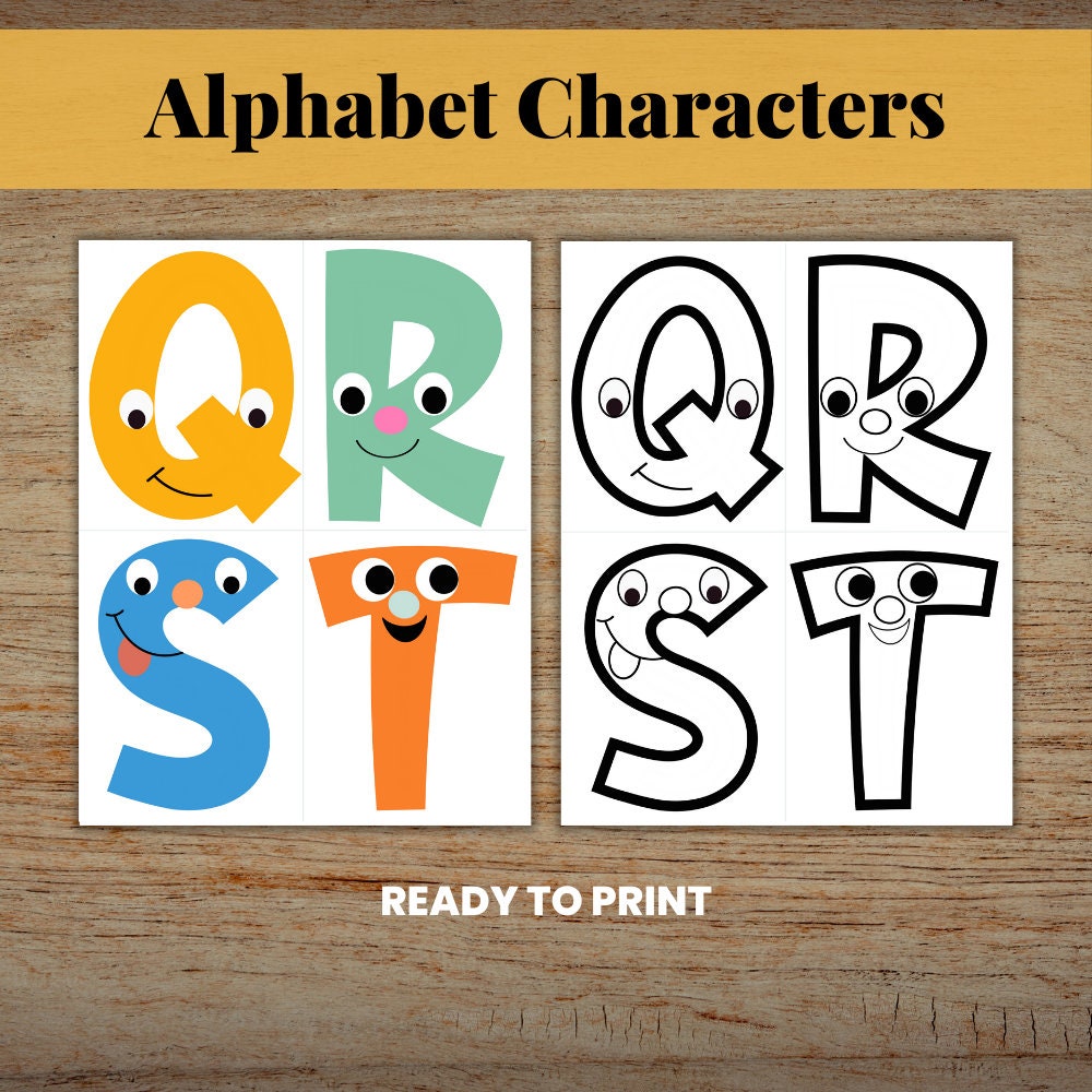 Alphabet Uppercase Letter Flashcards, Alphabet Colouring, Preschool ...