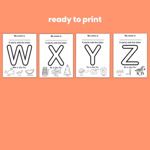 Alphabet Letters of the Week, All About Me, Alphabet Coloring Pages ...