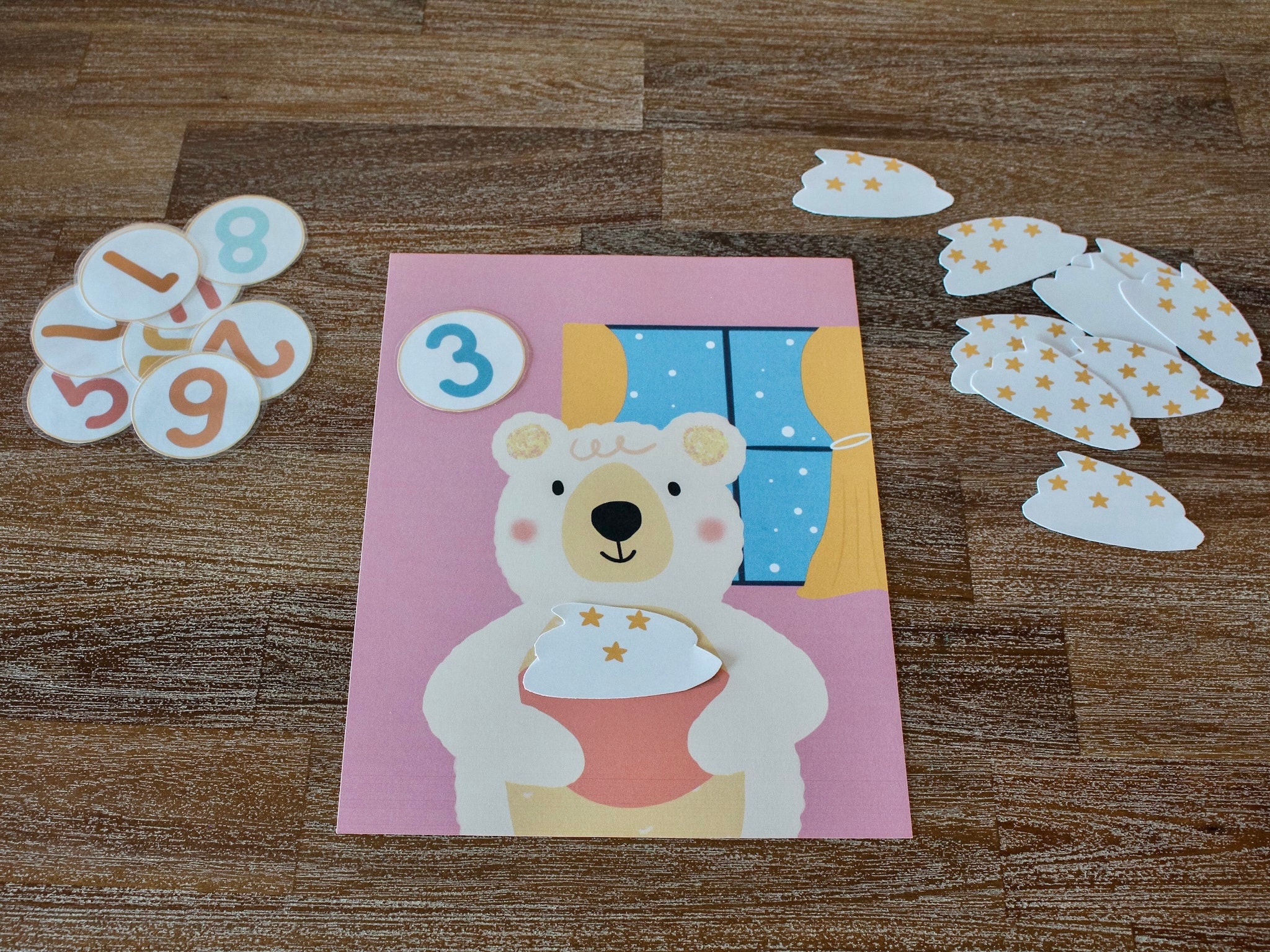 Polar Bear Numbers Activity, Preschool Math, Preschool Winter ...